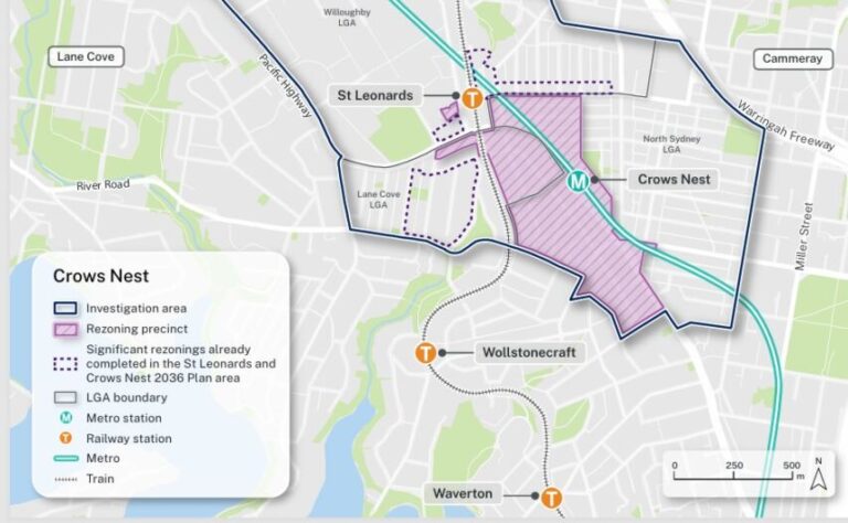 TOD rezoning approved for Crows Nest precinct with capacity for 5,900 ...